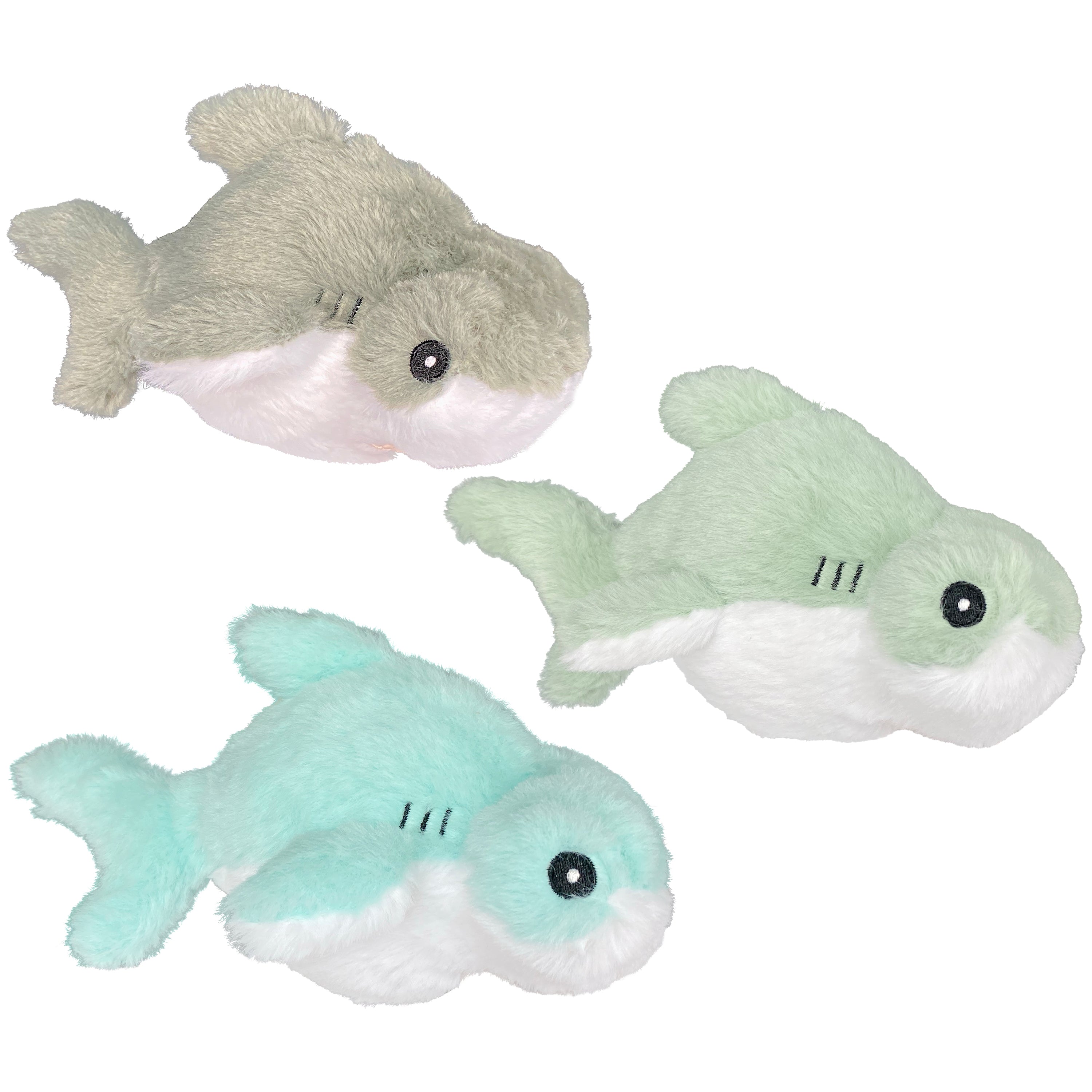 Multipet Margaritaville Fins Up Shark Hammerhead Dog Toy Assorted Colo ...