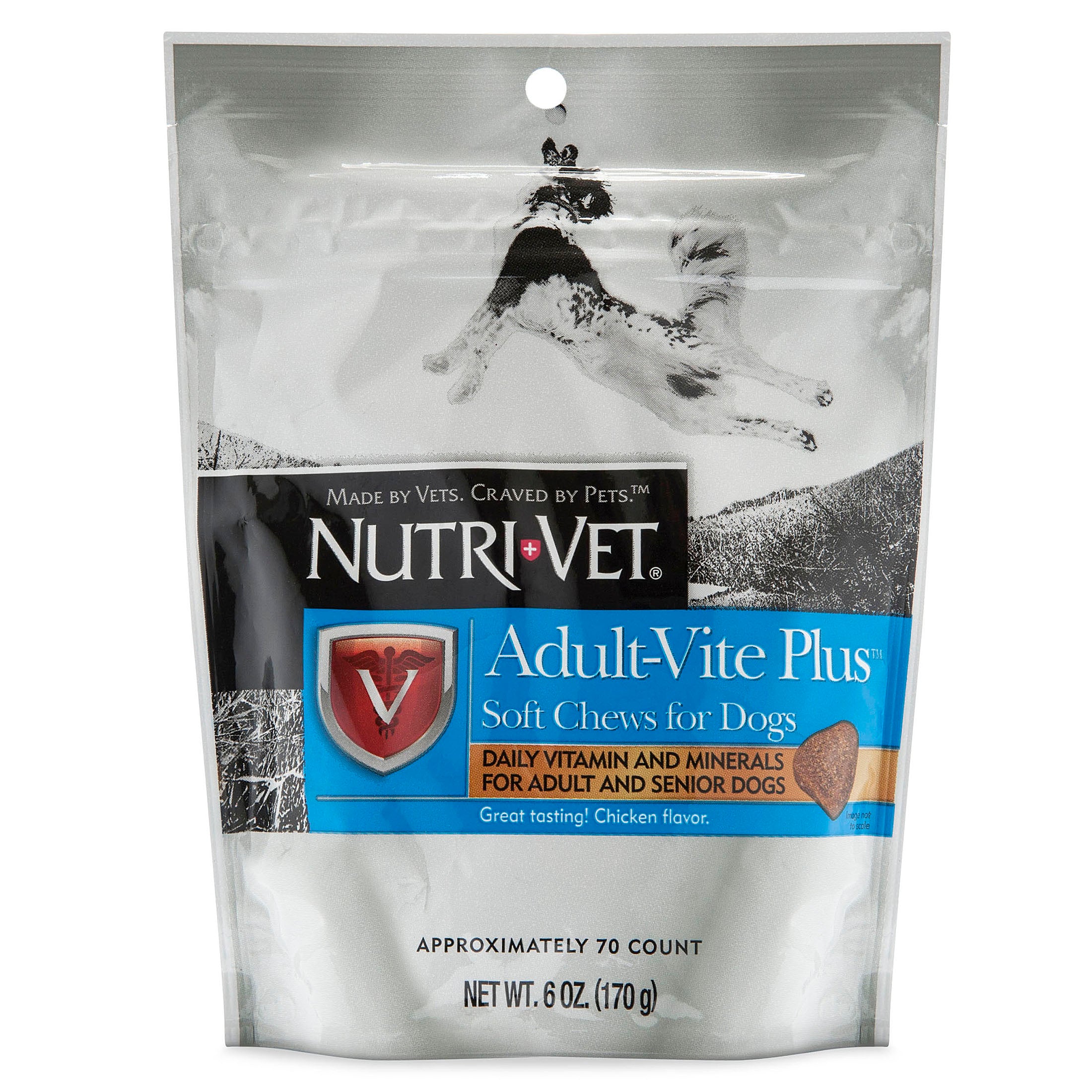 Nutri-Vet Adult-Vite Plus Soft Chew Vitamins for Adult & Senior Dogs C ...