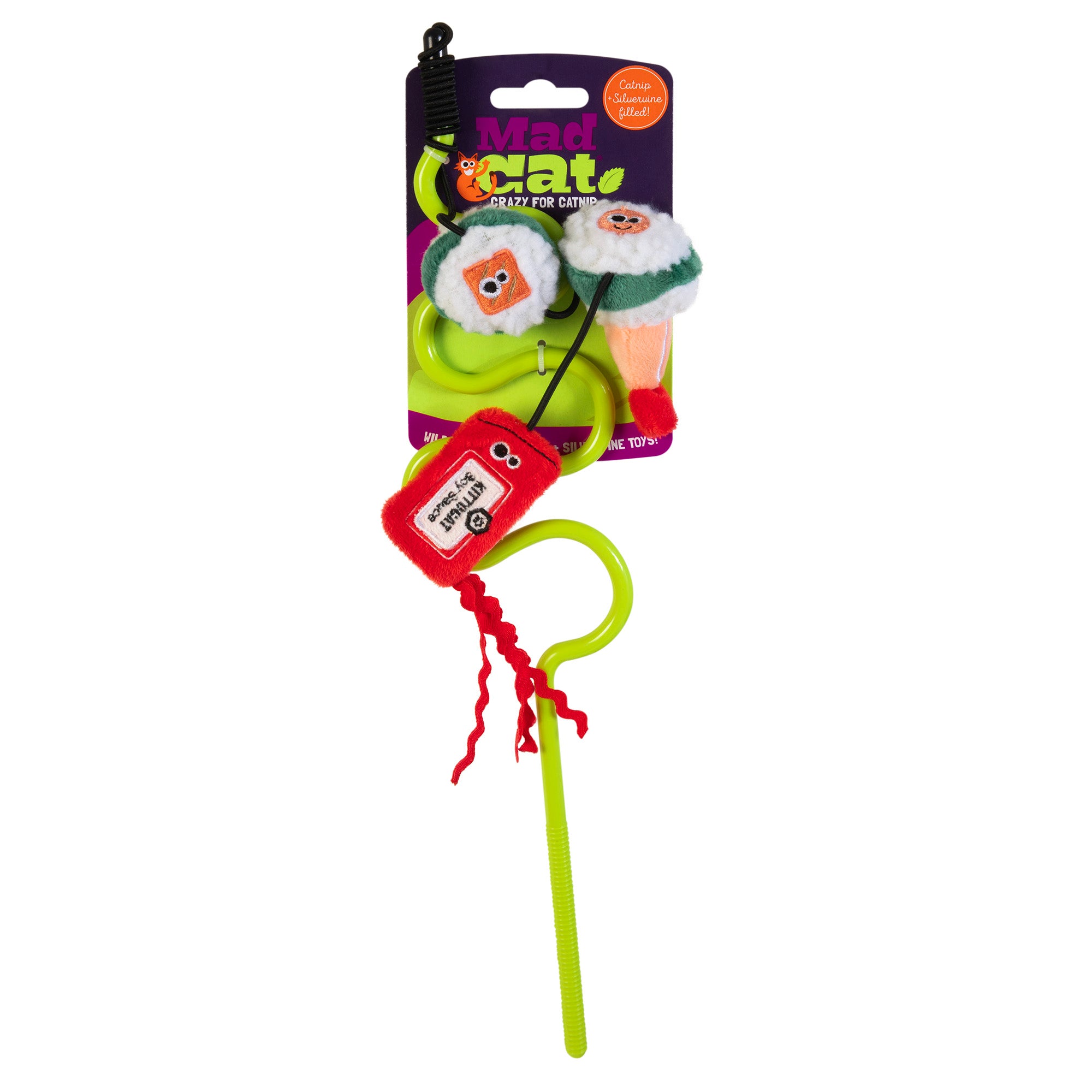 Mad Cat Sushi Swatter Wand Cat Toy – Pets Warehouse