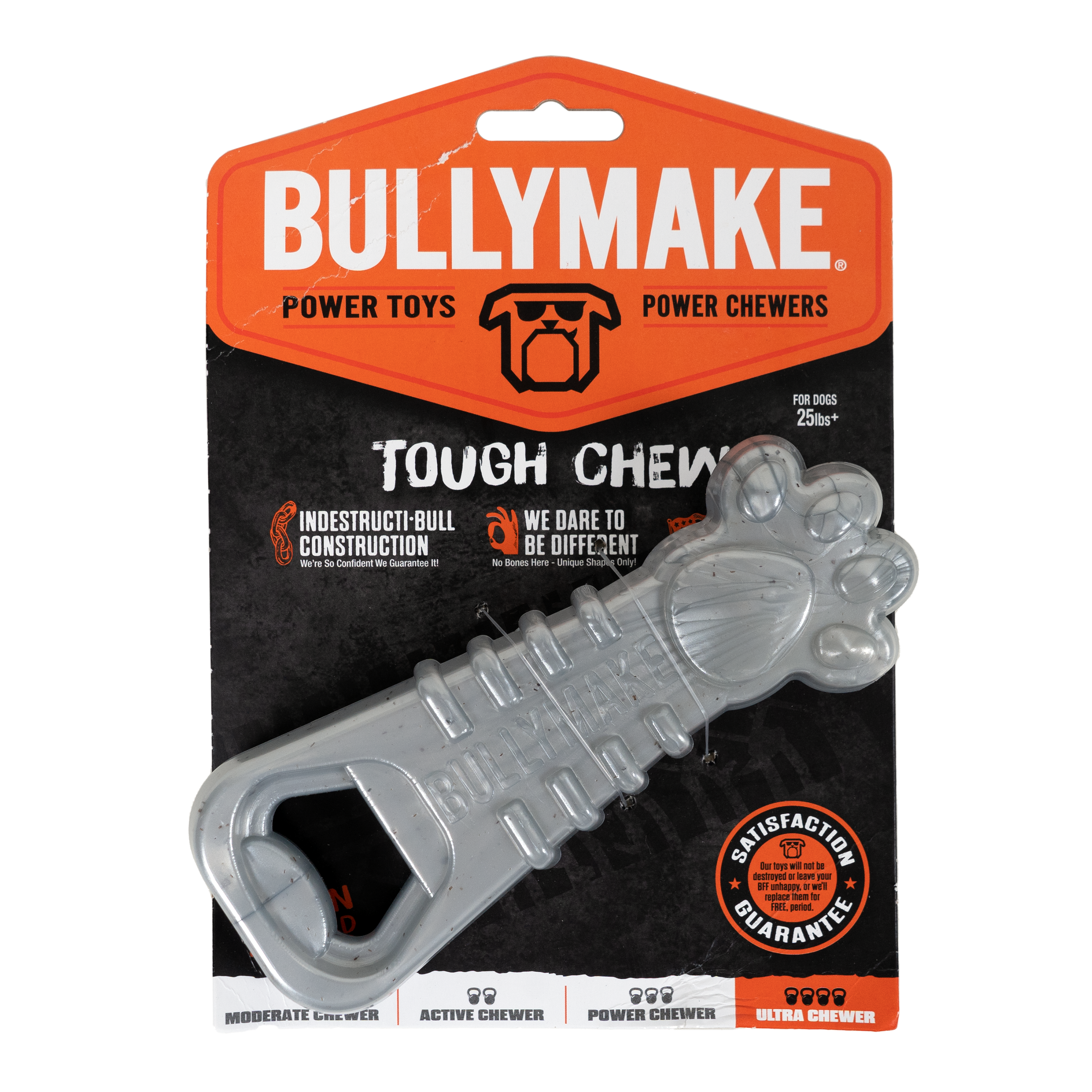 BullyMake Toss n' Treat Flavored Dog Chew Toy Paw Opener Chicken – Pets ...