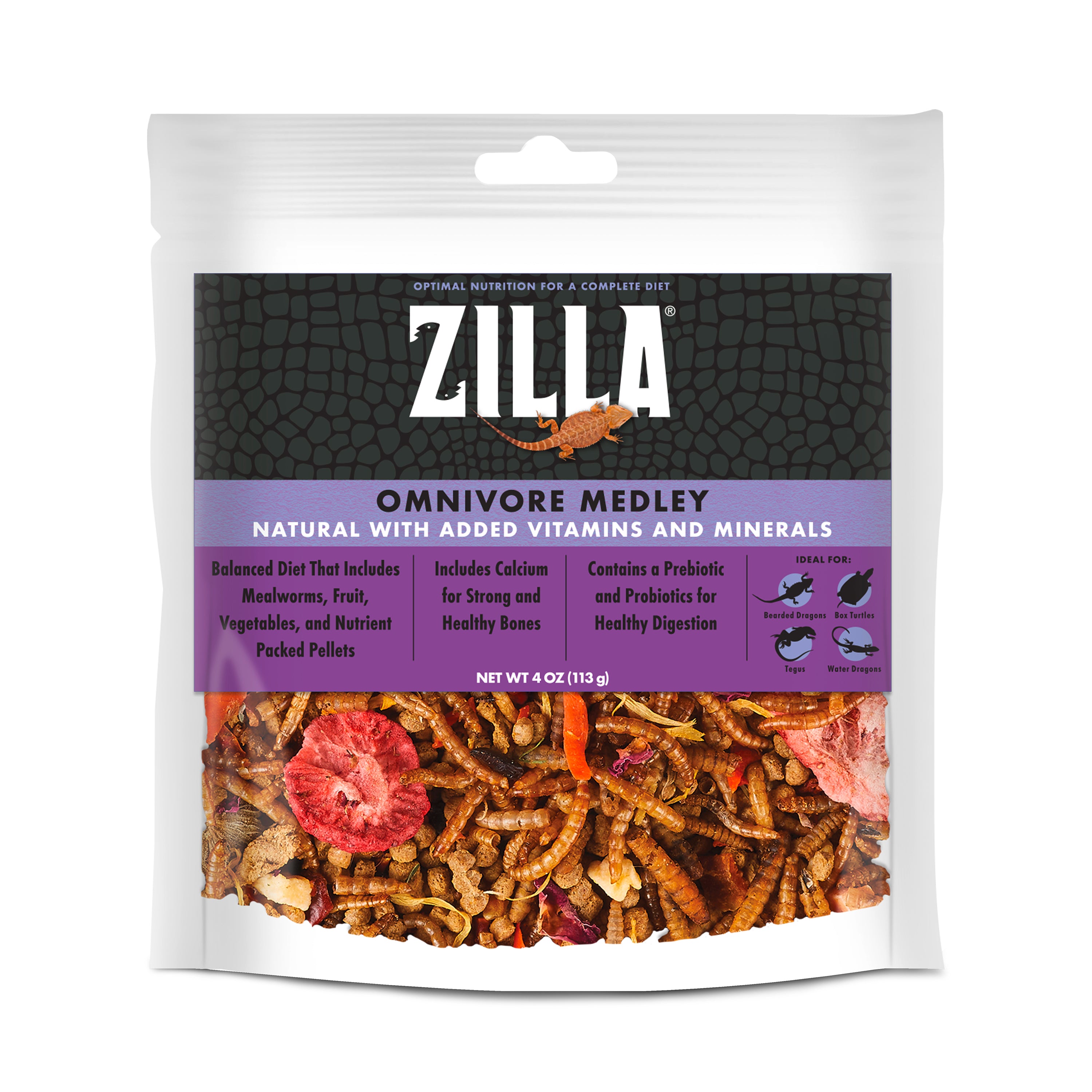 Zilla Medley Diet Omnivore Mix Omnivore Mix 4 oz – Pets Warehouse
