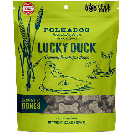 Polka Dog Bakery Dog Lucky Duck Bones 8oz 858160007038 – Pets Warehouse