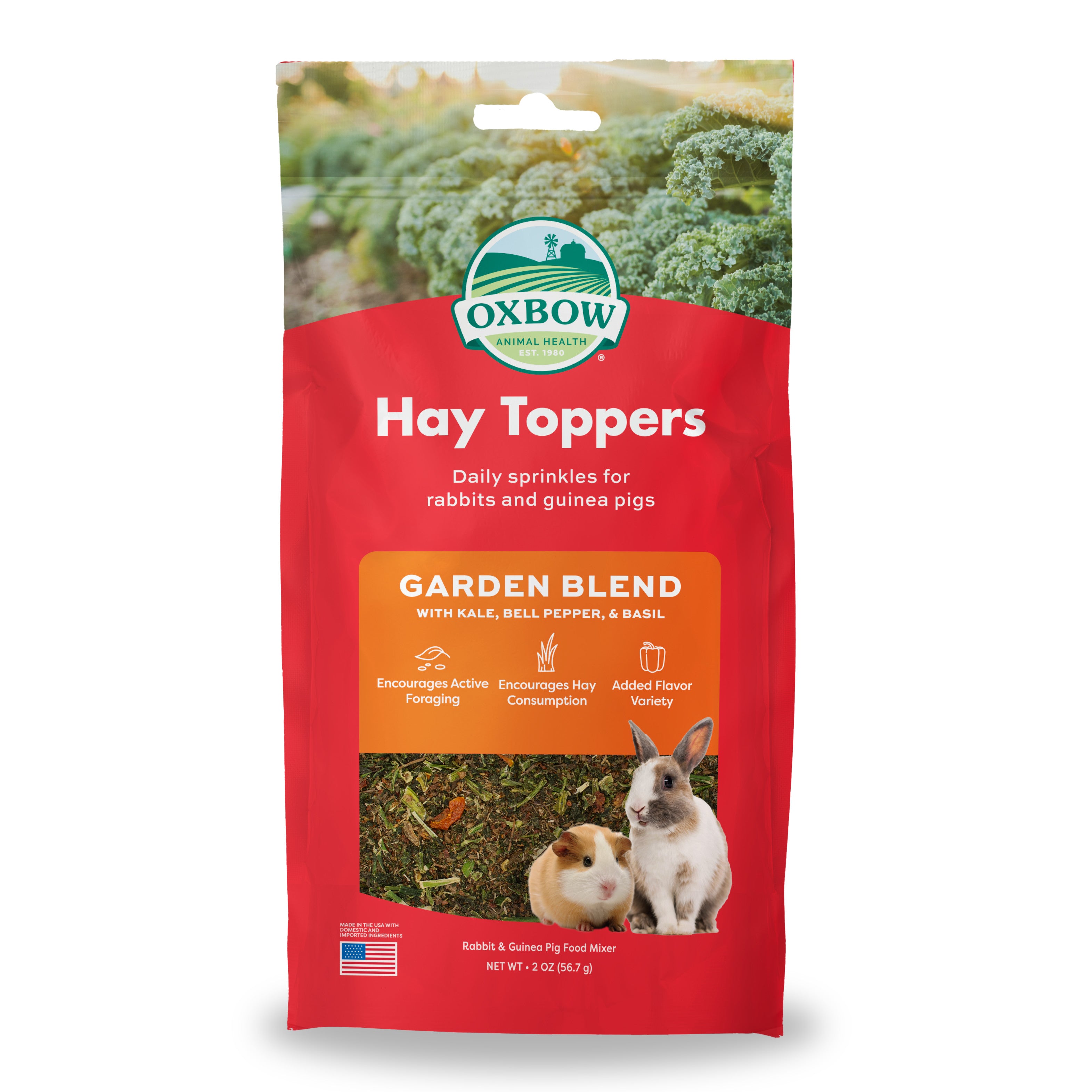 Oxbow Animal Health Garden Blend Hay Toppers for Small Animals 2 oz ...