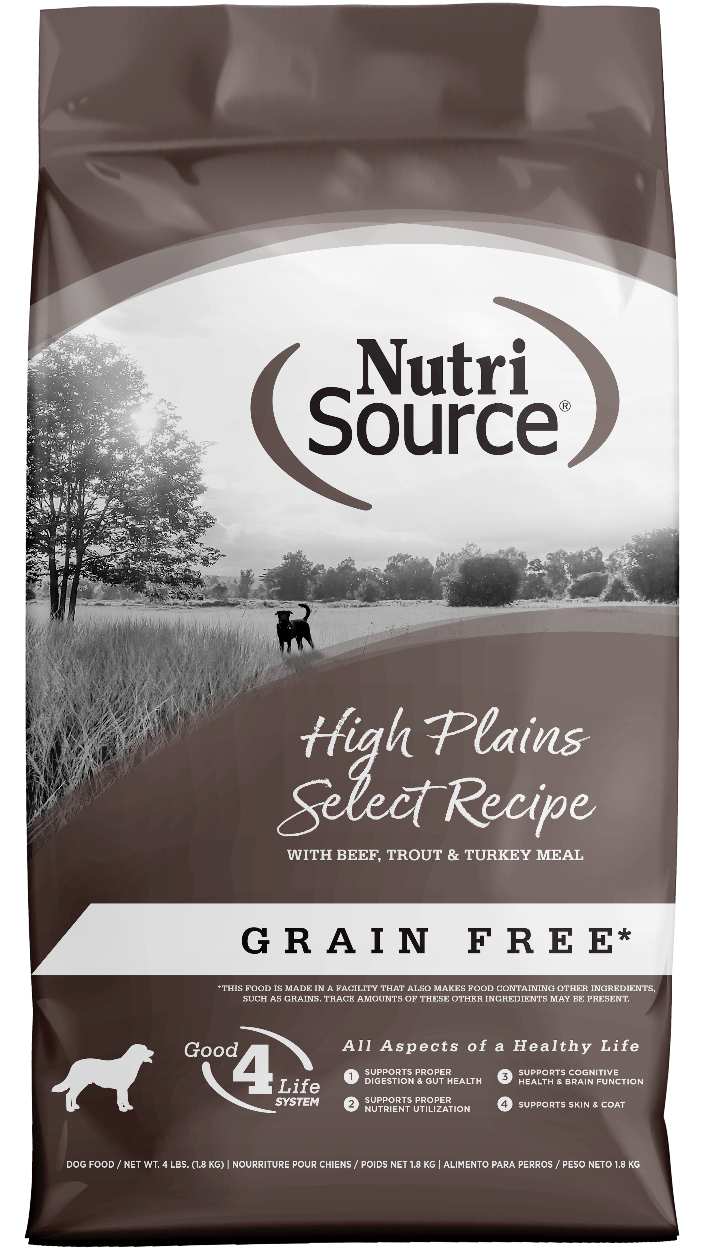 NutriSource Select Recipe Grain Free Dry Dog Food High Plains Select 4 ...