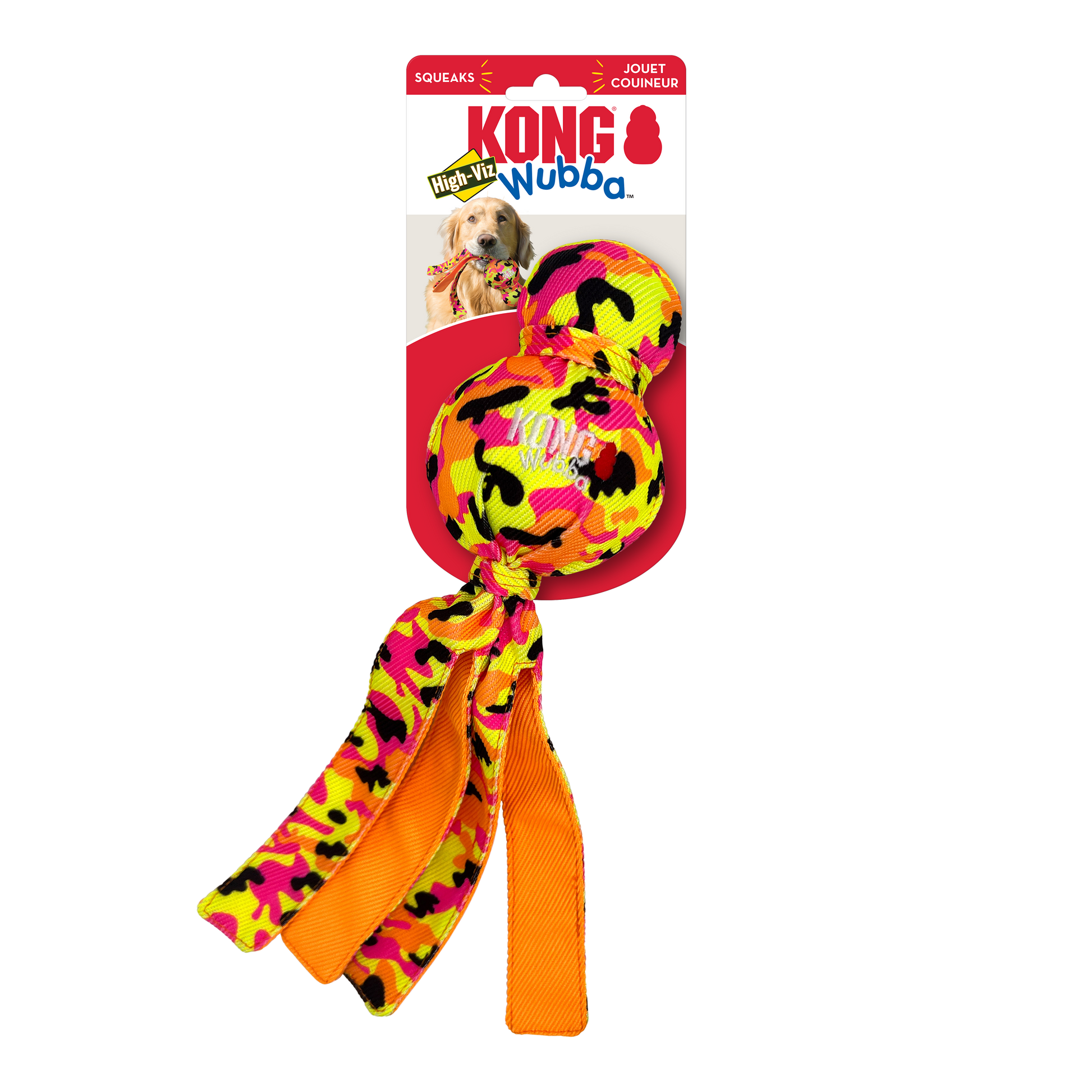 KONG Wubba Ballistic High-Viz Dog Toy Assorted Color Large – Pets Warehouse