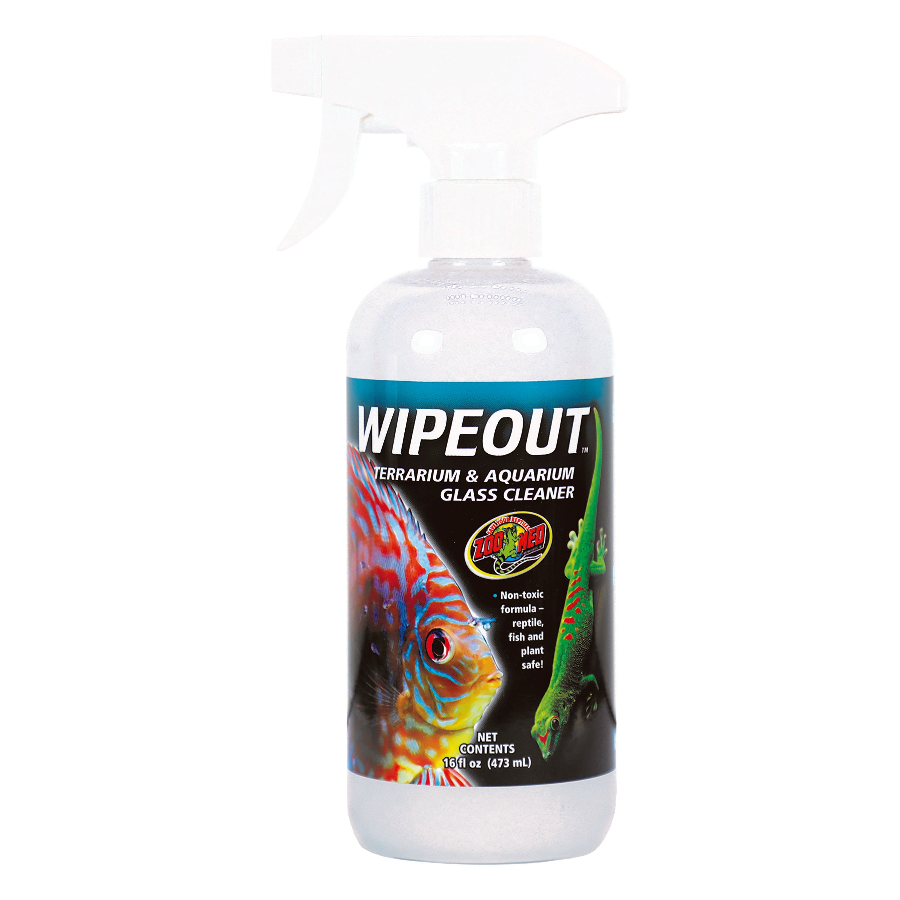 Zoo Med WipeOut Terrarium & Aquarium Glass Cleaner 16 oz – Pets Warehouse