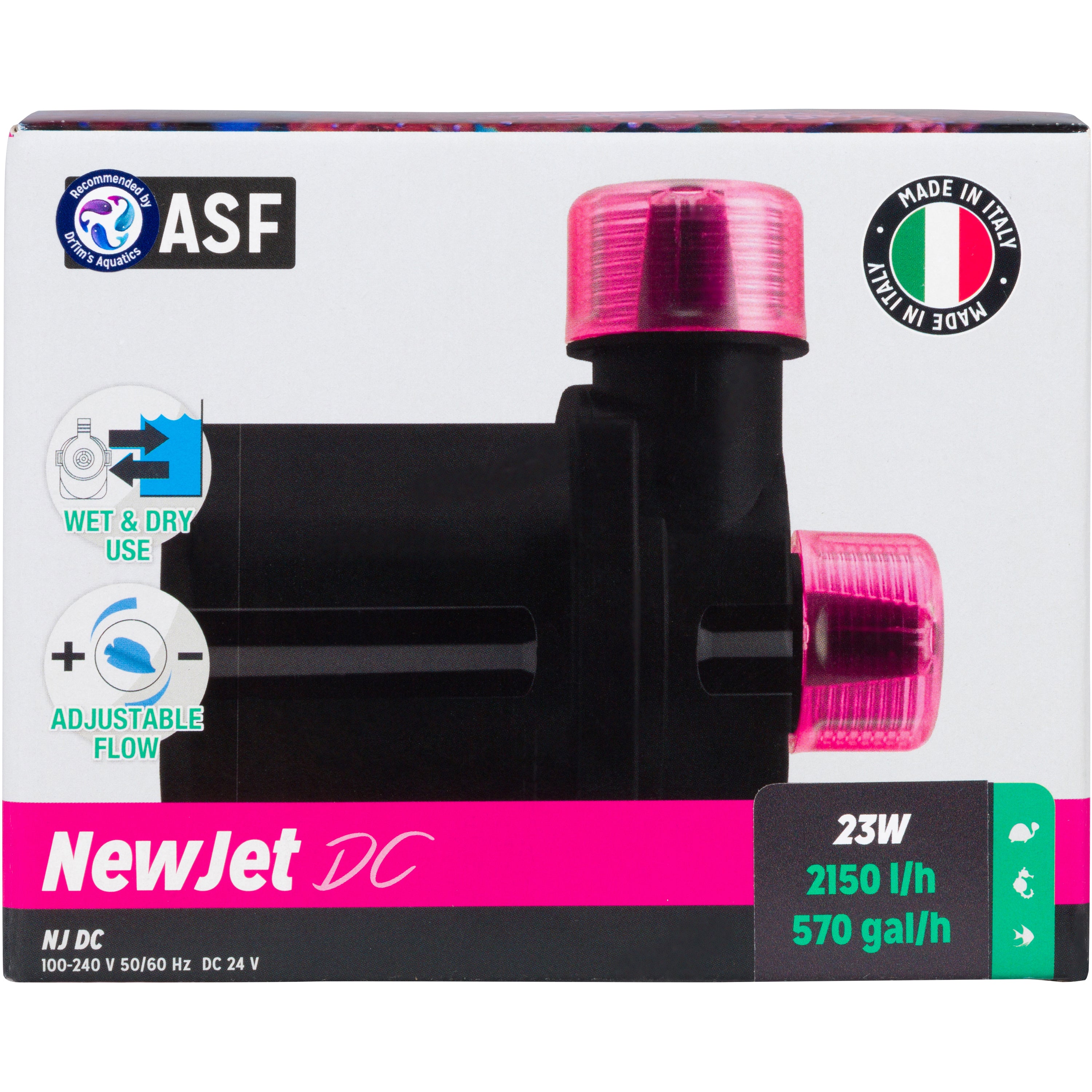 ASF NewJet DC Pump 23watt 570 GPH – Pets Warehouse